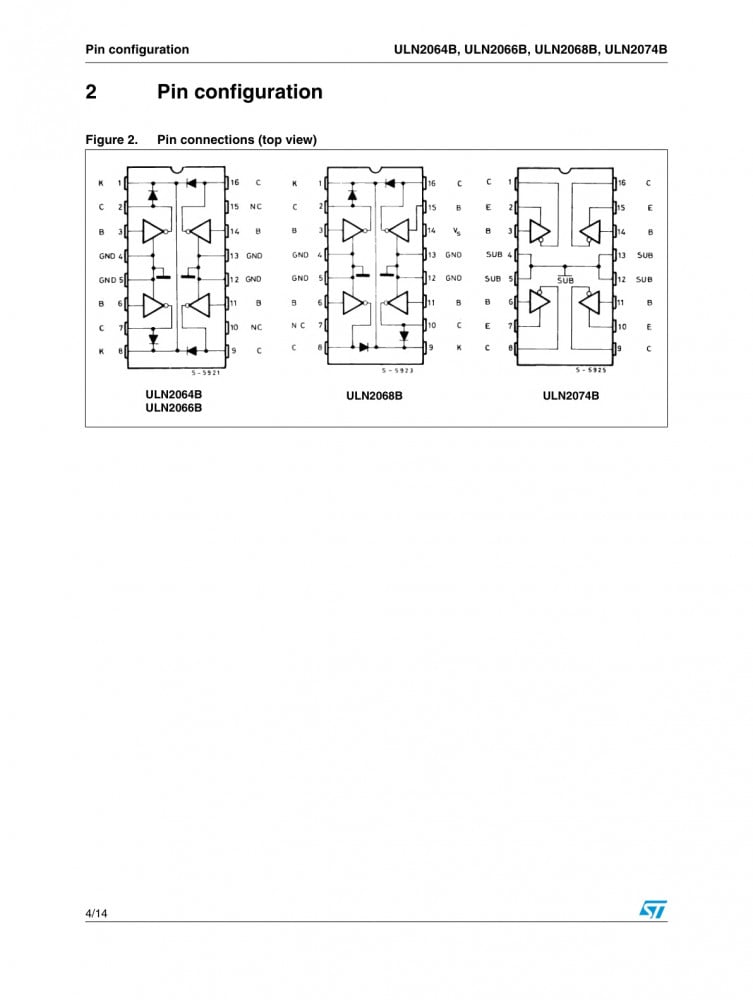 ULN2068B datasheet page 4