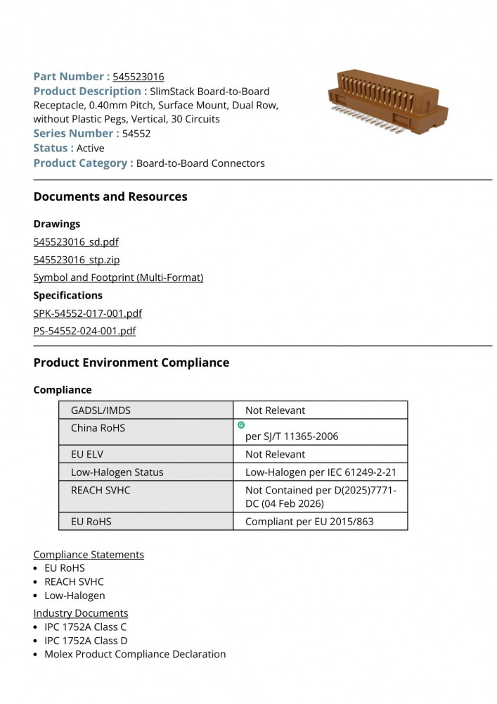 545523016 technical document preview, page 1