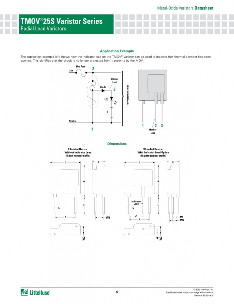 TMOV25S datasheet page 5