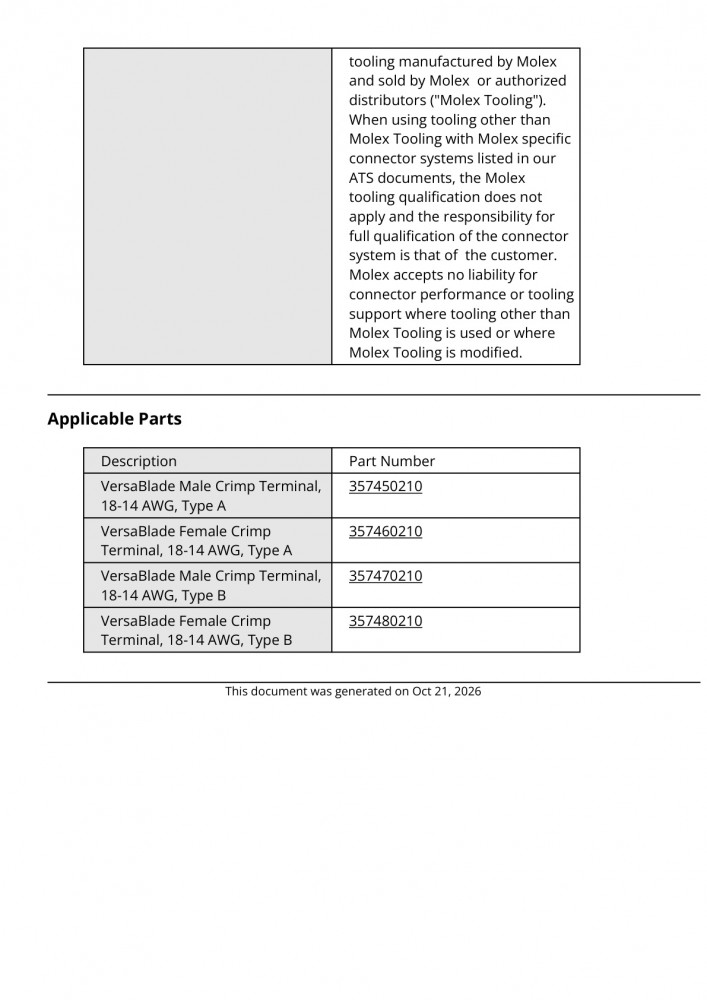Molex 638190600 technical document preview, page 3