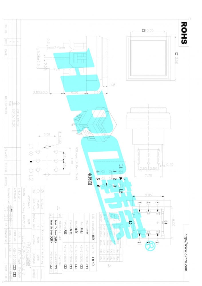 K6-6133D02-N1 technical document page