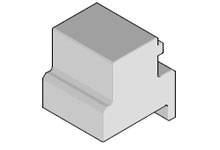 Support Tool for Vertical Power Module for 15-Row Receptacle