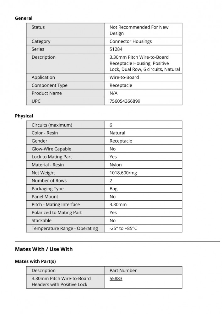 MOLEX 512840600 document image, page 2