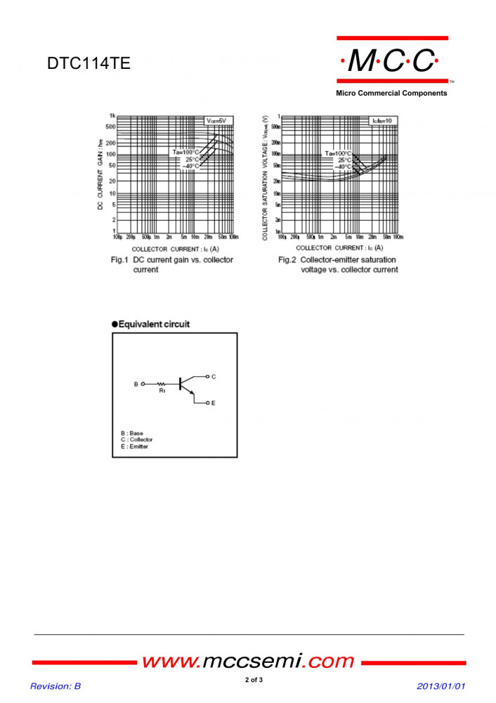 DTC114TE-TP MCC datasheet page 2