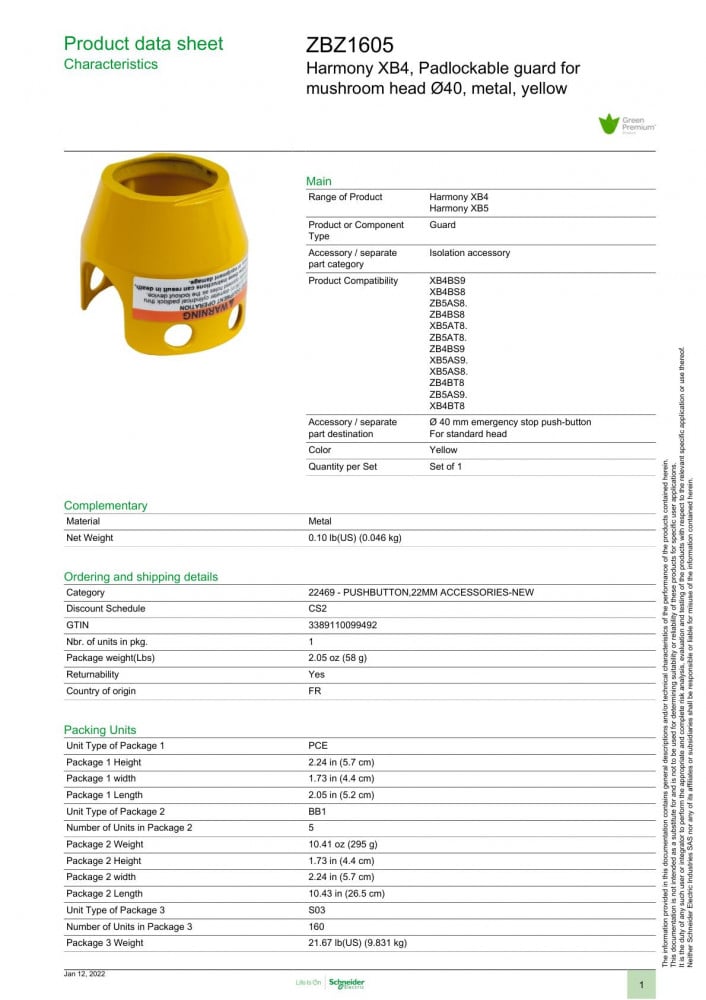 ZBZ1605 technical document page 1