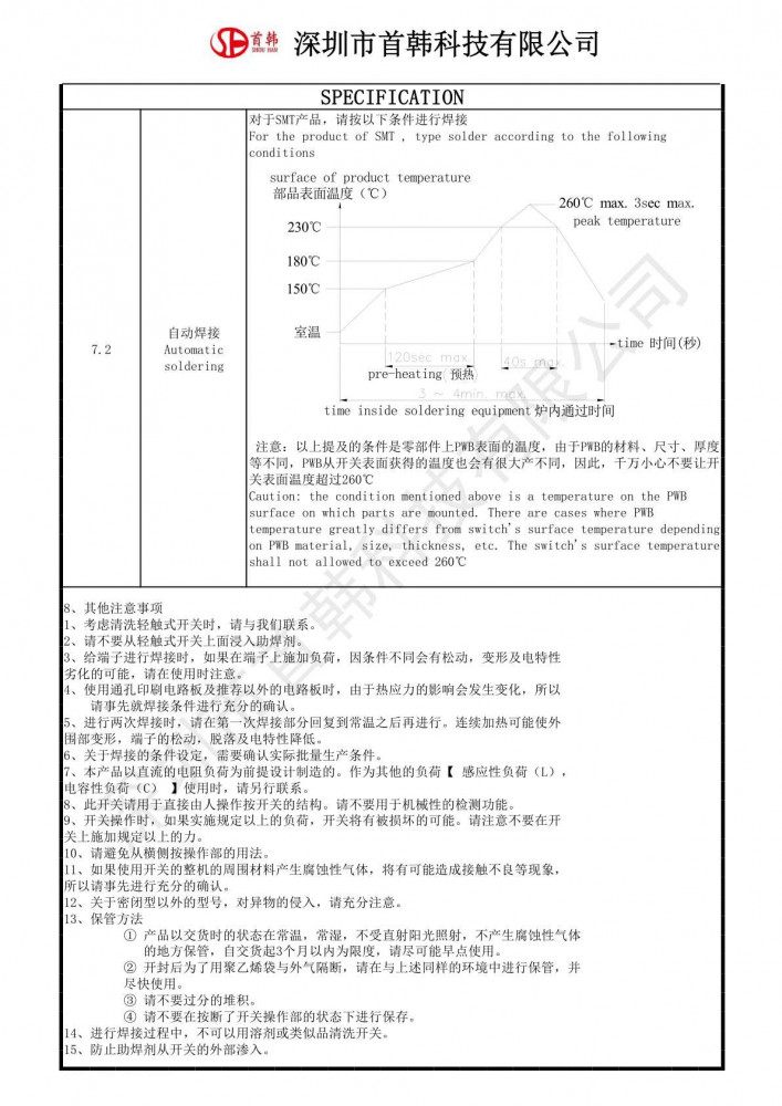 TS6651BA 140gf specification page 8