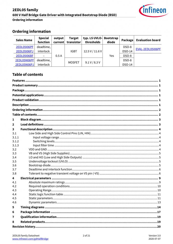 2EDL05I06PFXUMA1 technical document page 2