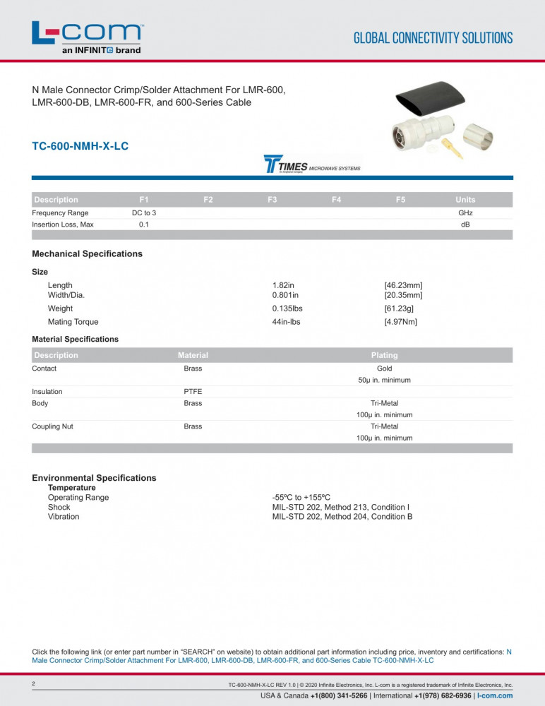 TC-600-NMH-X-LC datasheet page 2