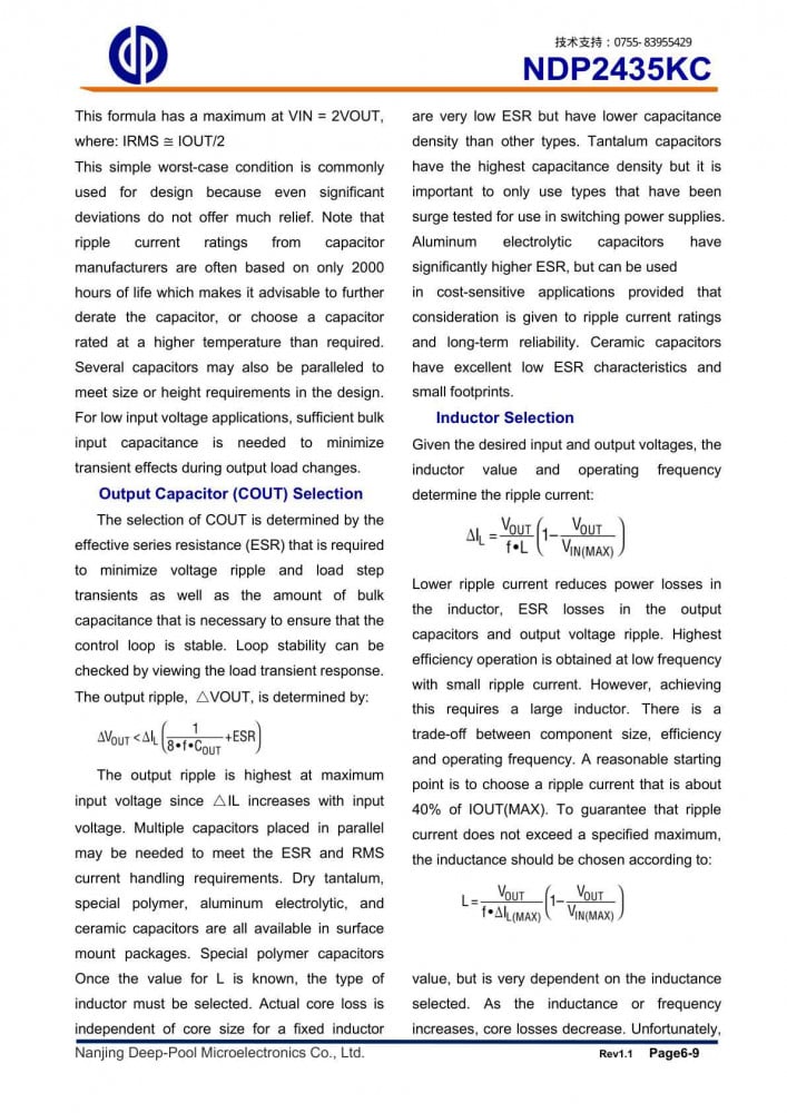 NDP2435KC datasheet page 6
