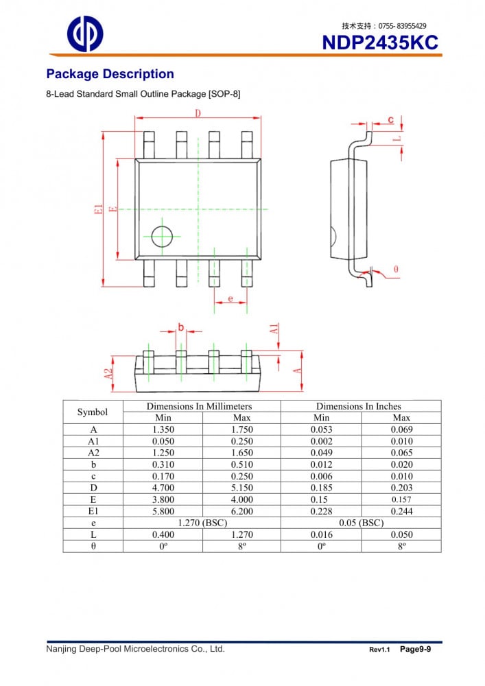 NDP2435KC datasheet page 9