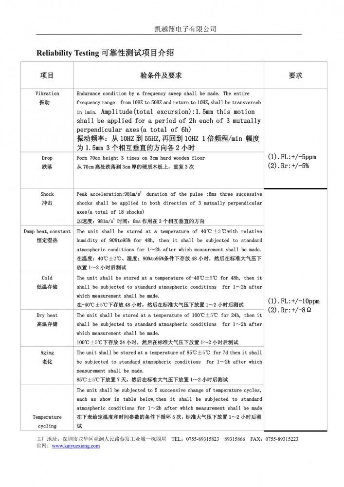 KYX K2C240001210 specification page 4
