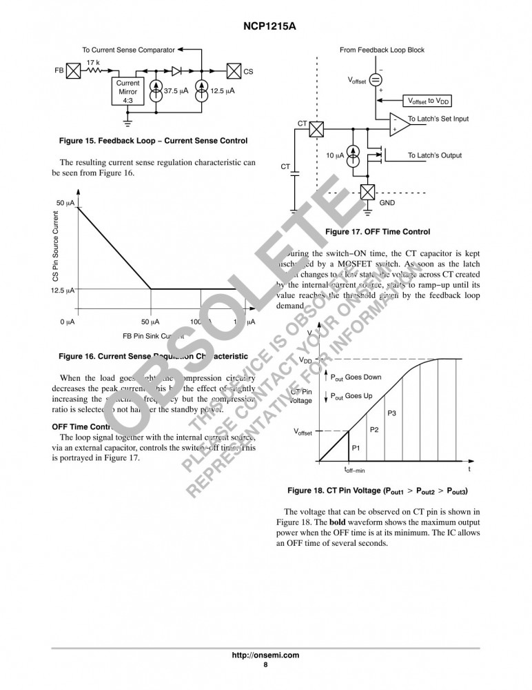 NCP1215A document page 8