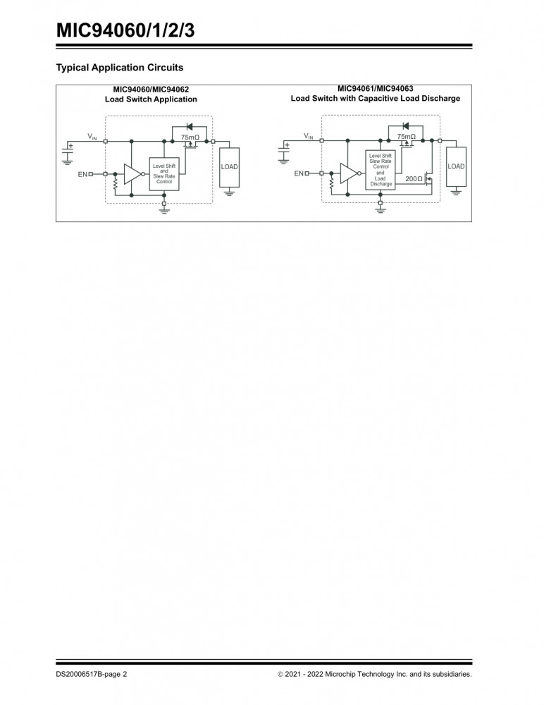 MIC94063 technical document page 2