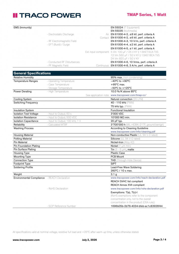 TMAP Series technical document, page 3