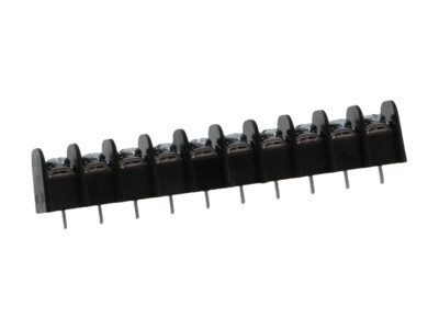 9.53mm Pitch Beau PCB Terminal Strip, without Mounting Ends, 11 Circuits, with Screw Clamp Washer
