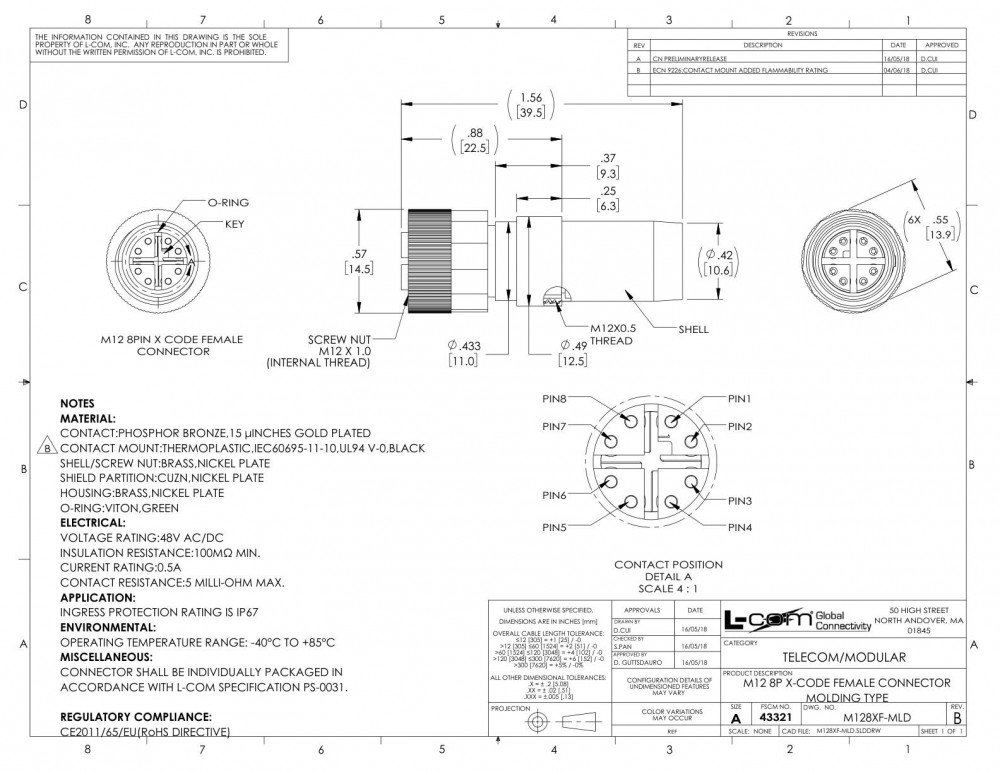 M128XF-MLD technical document preview