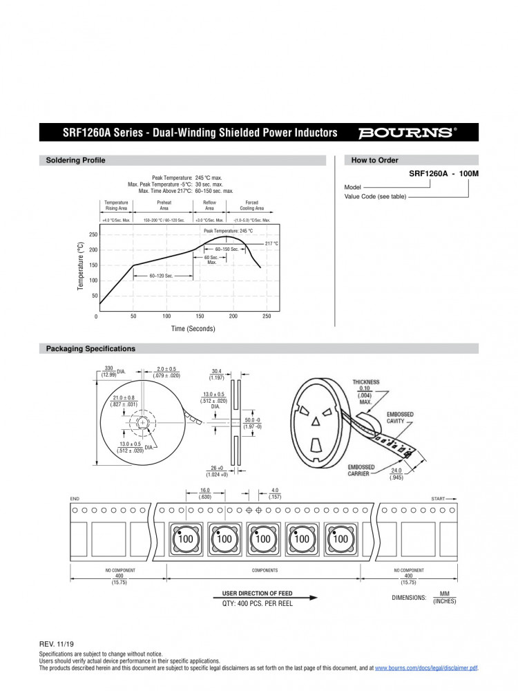 SRF1260A datasheet page 2