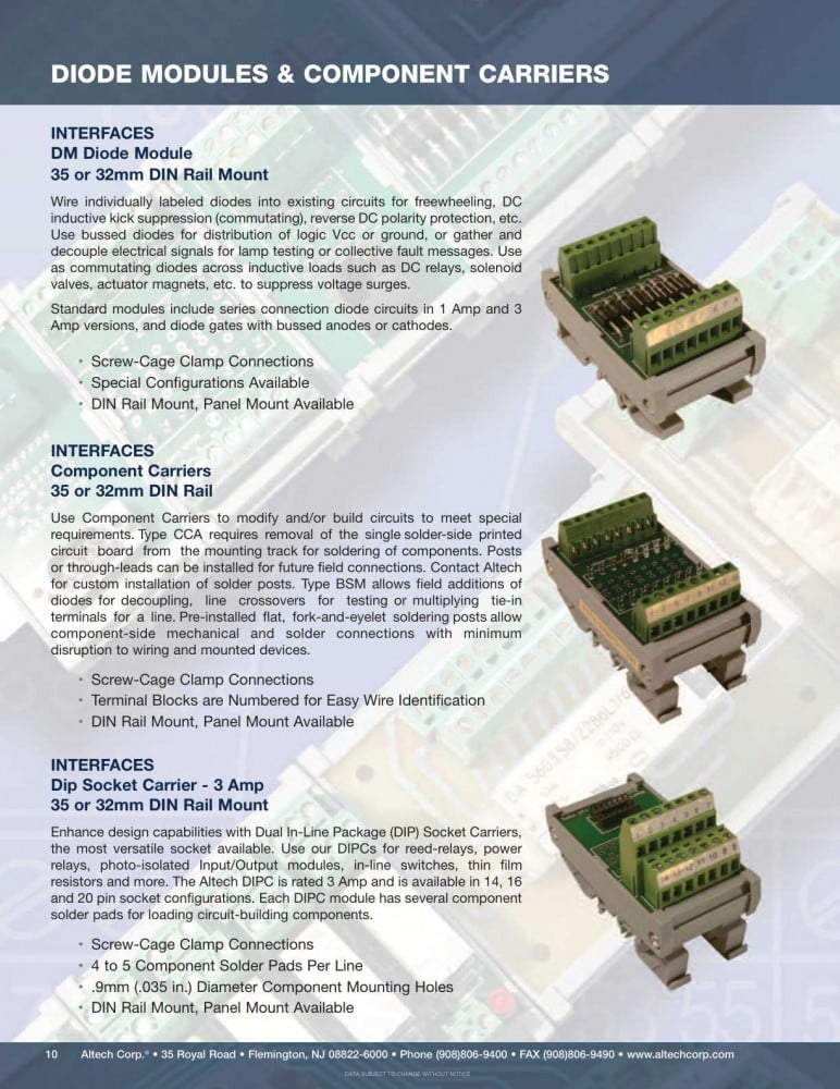 Altech technical document page 10