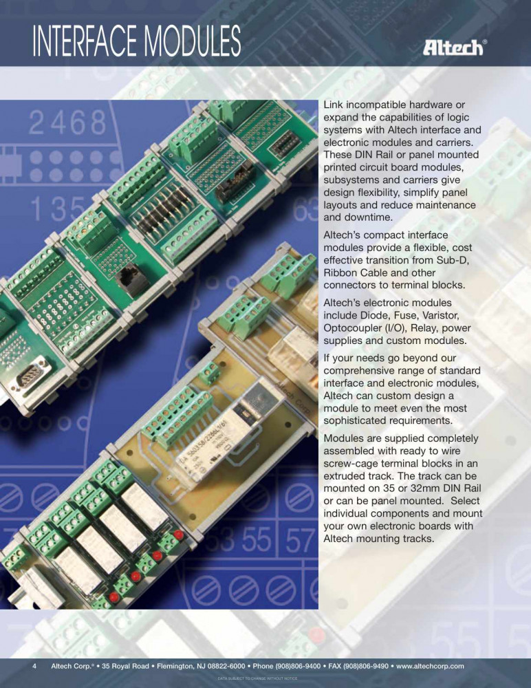 Altech technical document page 4