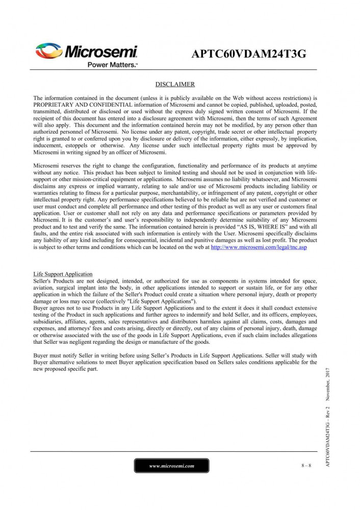 APTC60VDAM24T3G datasheet page 8