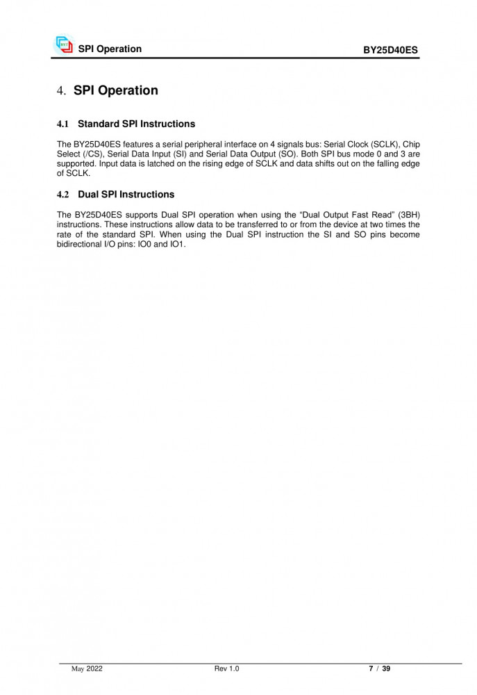 BY25D40ESOIG datasheet page 7