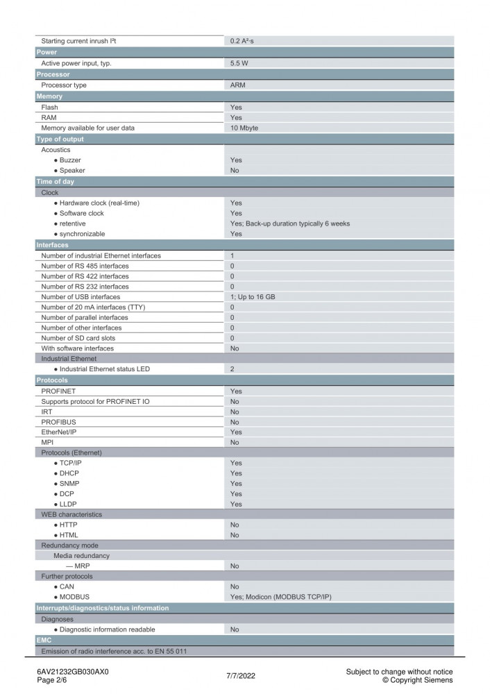 Technical document preview, page 2