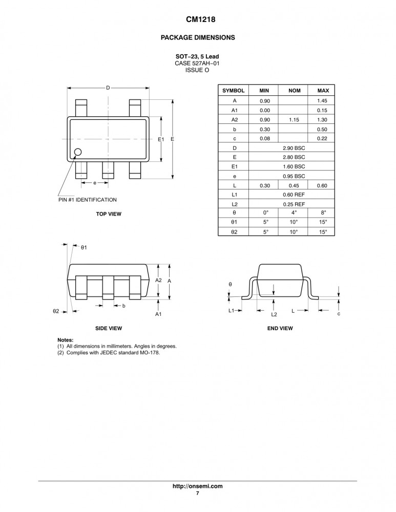 CM1218 datasheet page 7