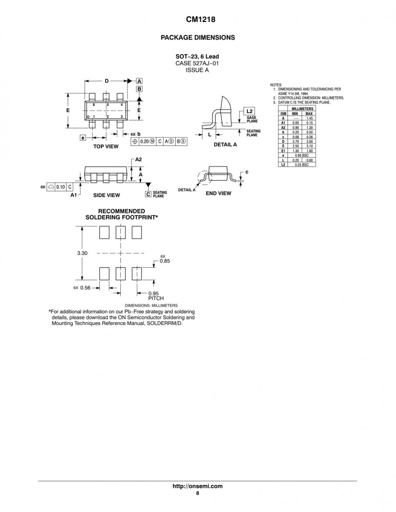 CM1218 datasheet page 8