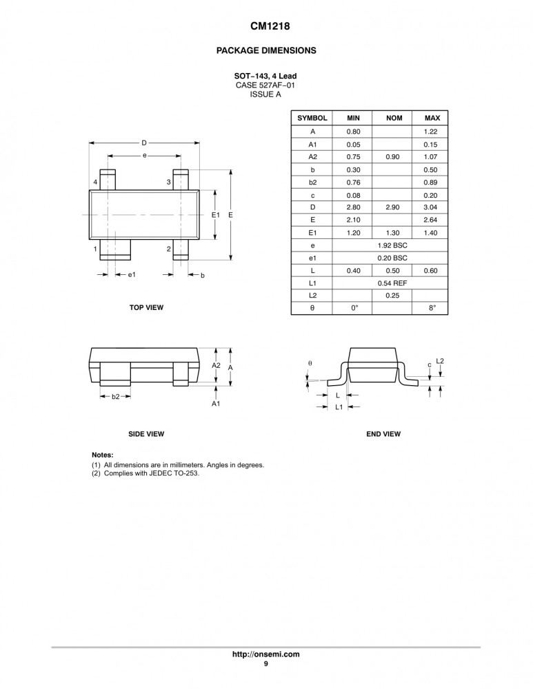 CM1218 datasheet page 9