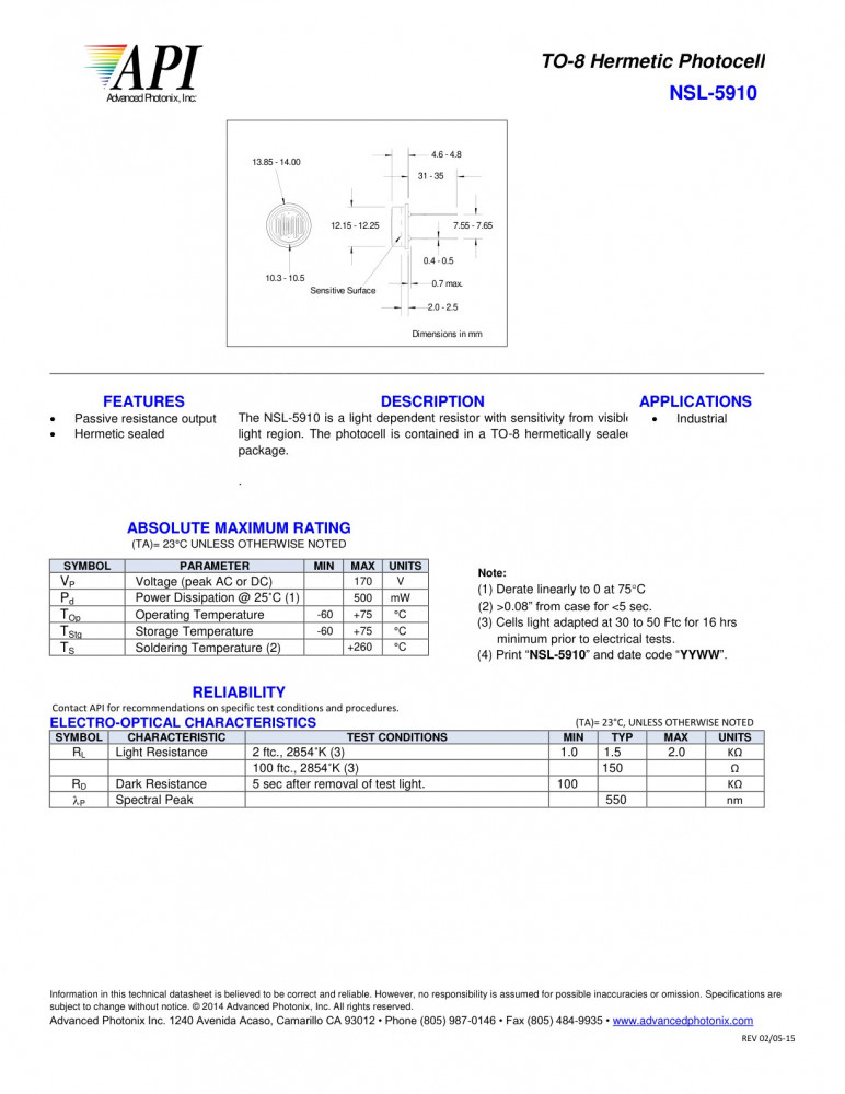 NSL-5910 technical document preview