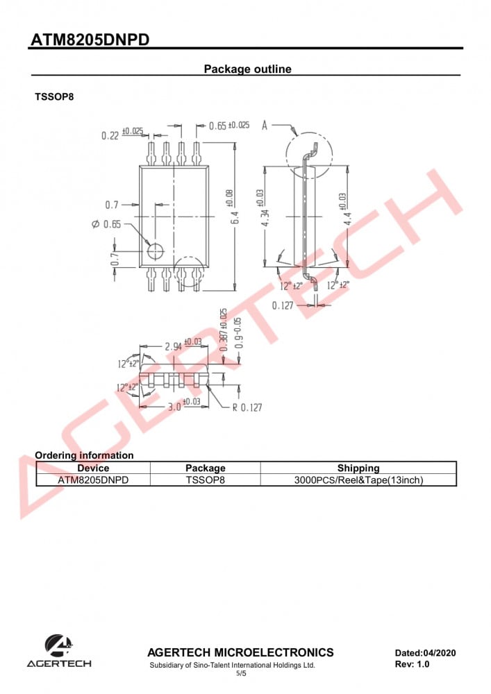 ATM8205DNPD datasheet page 5