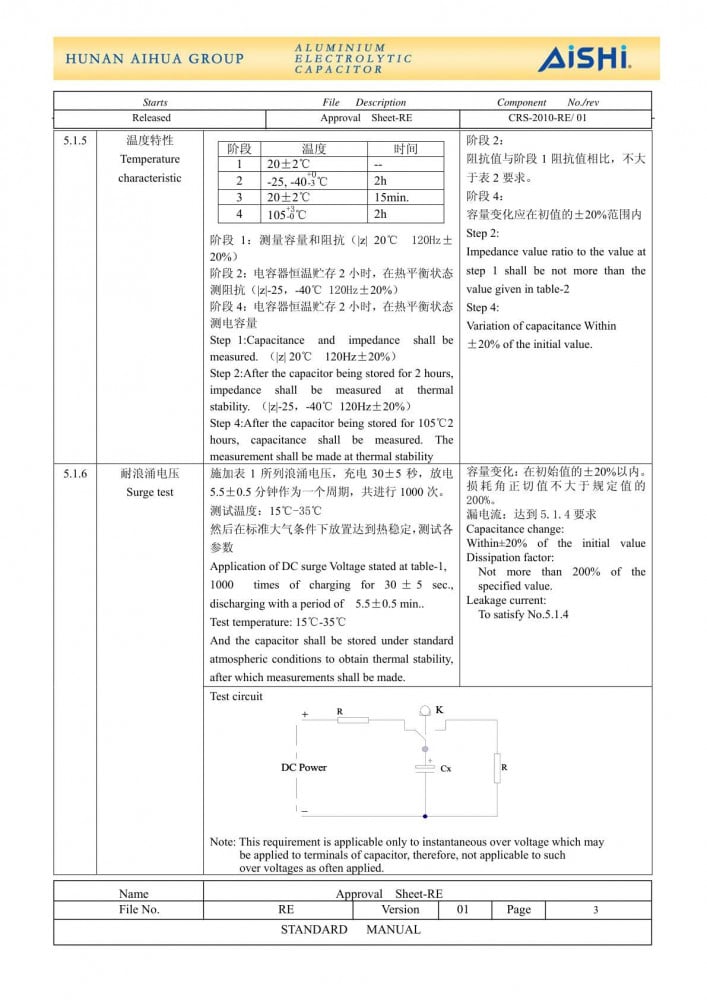 AISHI ERE1CM102G13OT approval sheet page 6