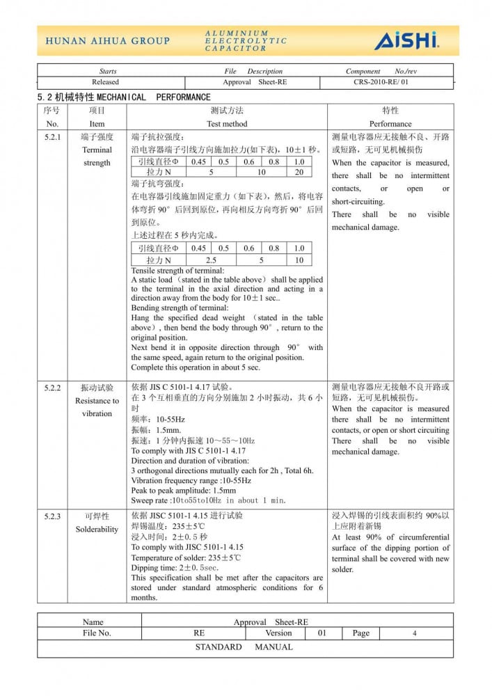 AISHI ERE1CM102G13OT approval sheet page 7