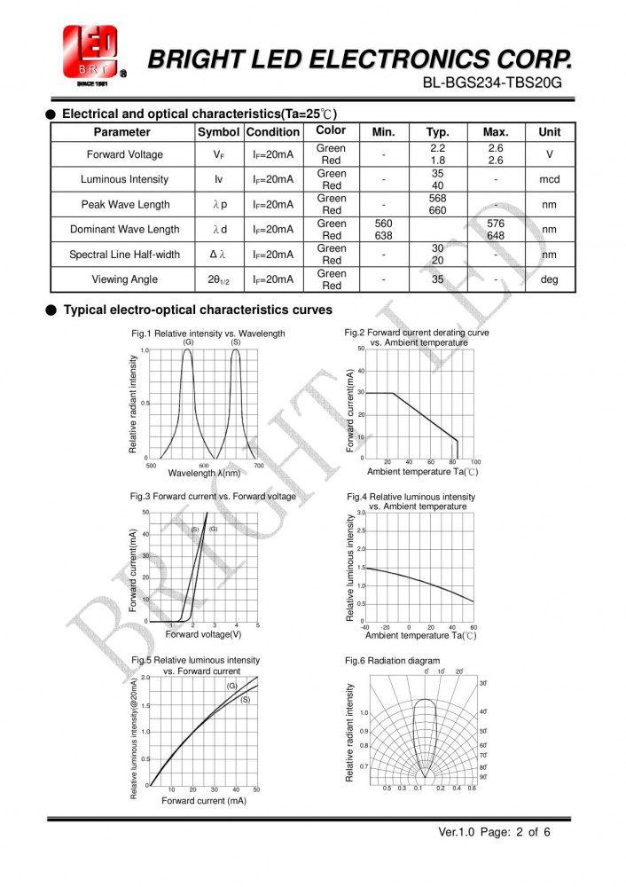 BL-BGS234-TBS20G datasheet page 2