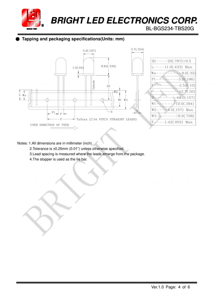 BL-BGS234-TBS20G datasheet page 4