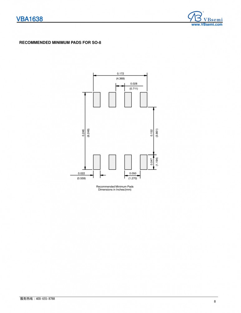VBA1638 datasheet preview, page 8