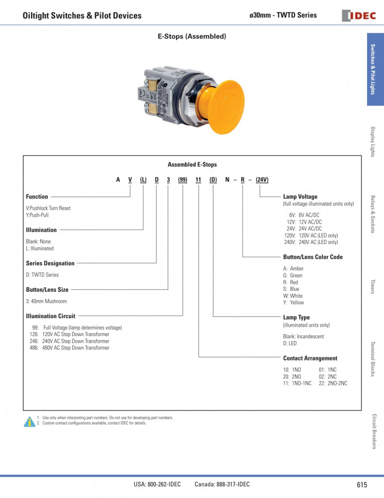 IDEC TWTD datasheet page 6