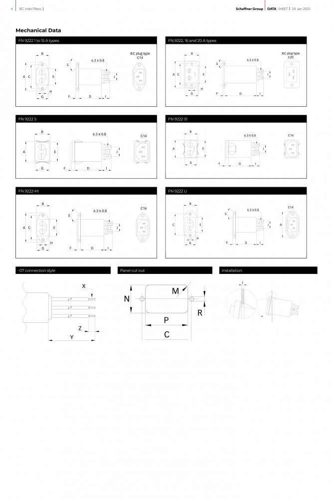 FN9222 series datasheet page 4