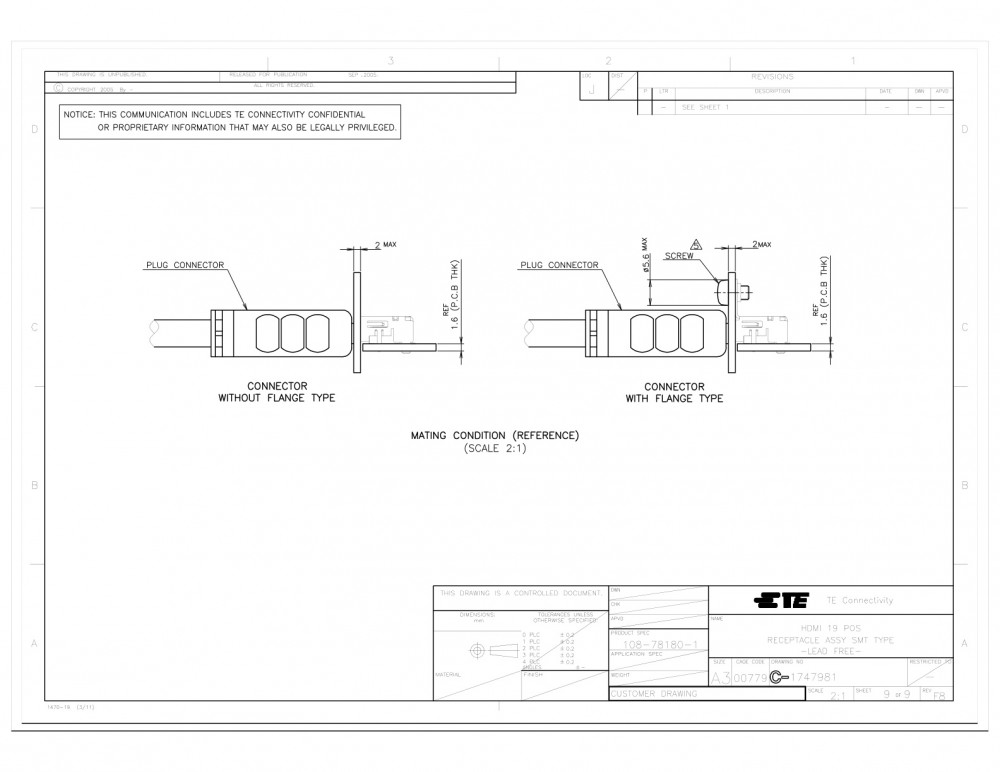 TE Connectivity 1747981-1 drawing page 9
