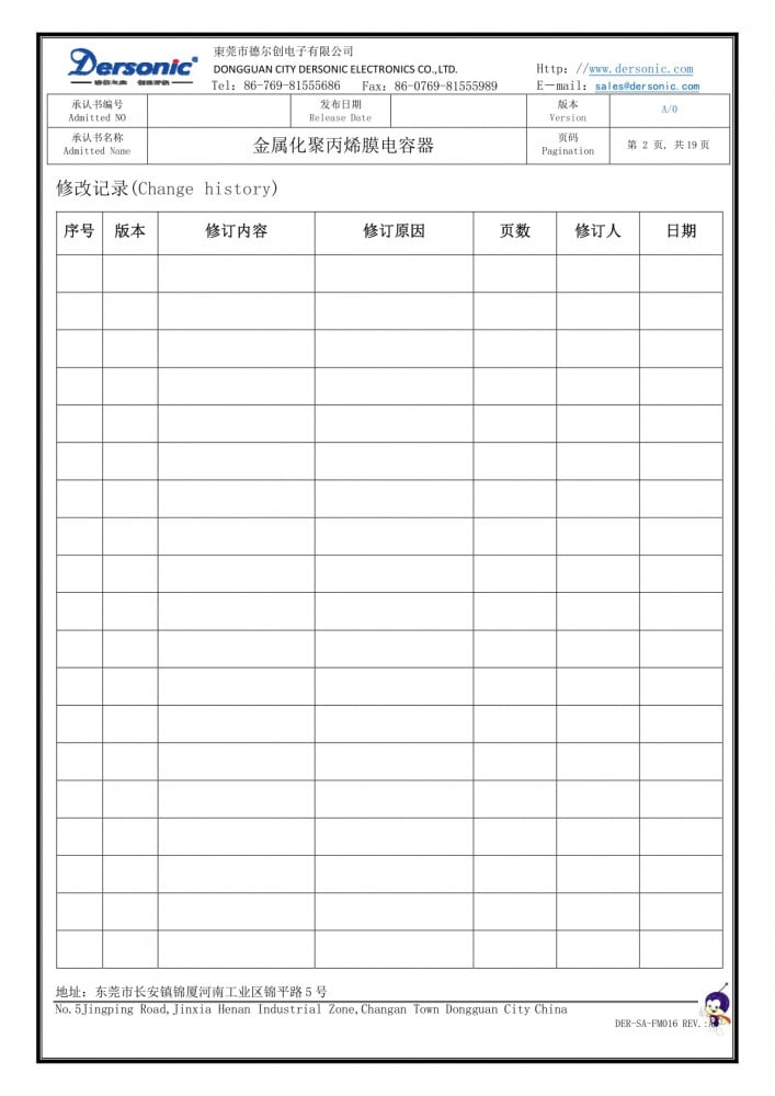Dersonic CFC2G334JG1J170DACW1 document page 2
