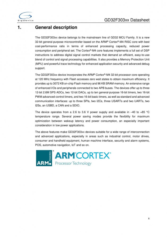 GD32F303ZGT6 datasheet page 7