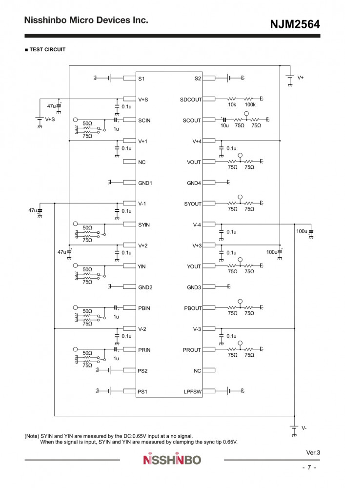 NJM2564 datasheet page 7