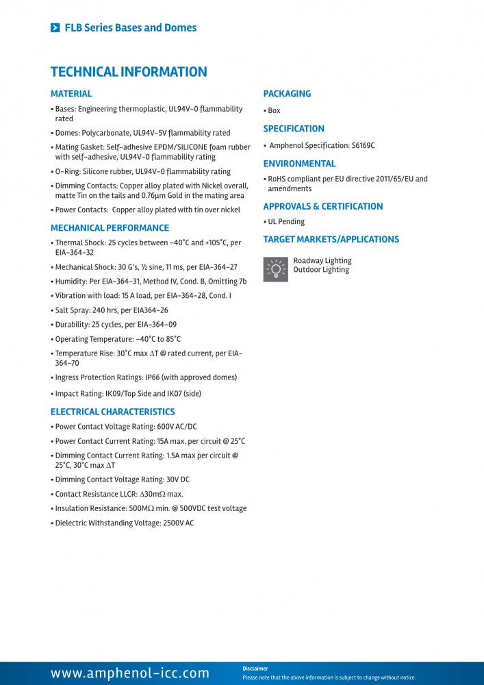 FLB Series datasheet page 2
