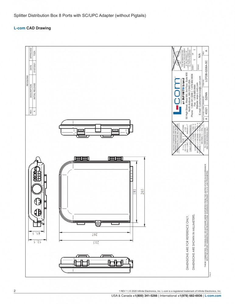 LCFDB-0208A-SC technical document page 2