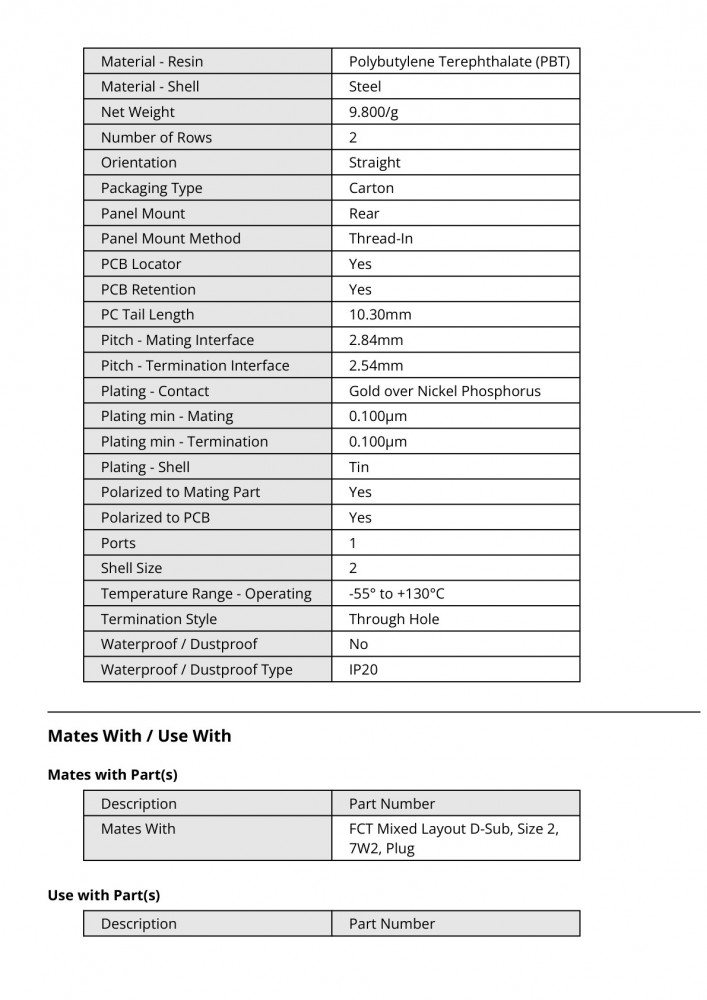 MOLEX 1731071149 product drawing, page 3