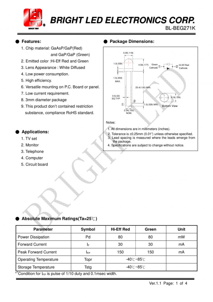 BL-BEG271K document page 1