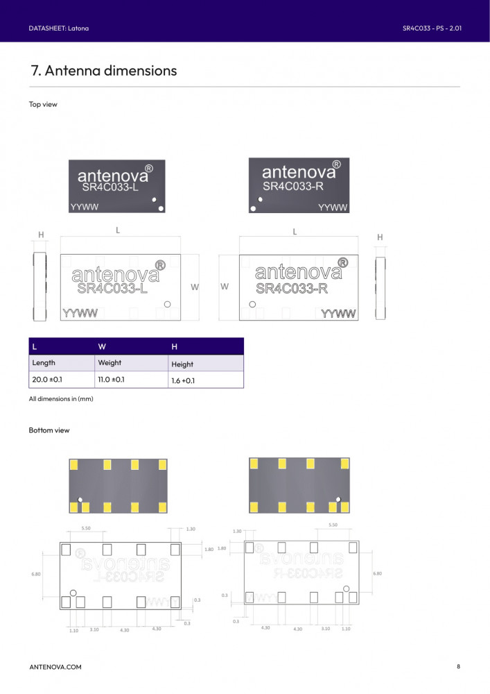 Latona datasheet page 8
