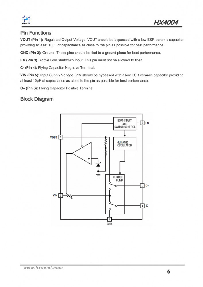 HX4004-MFC datasheet page 6