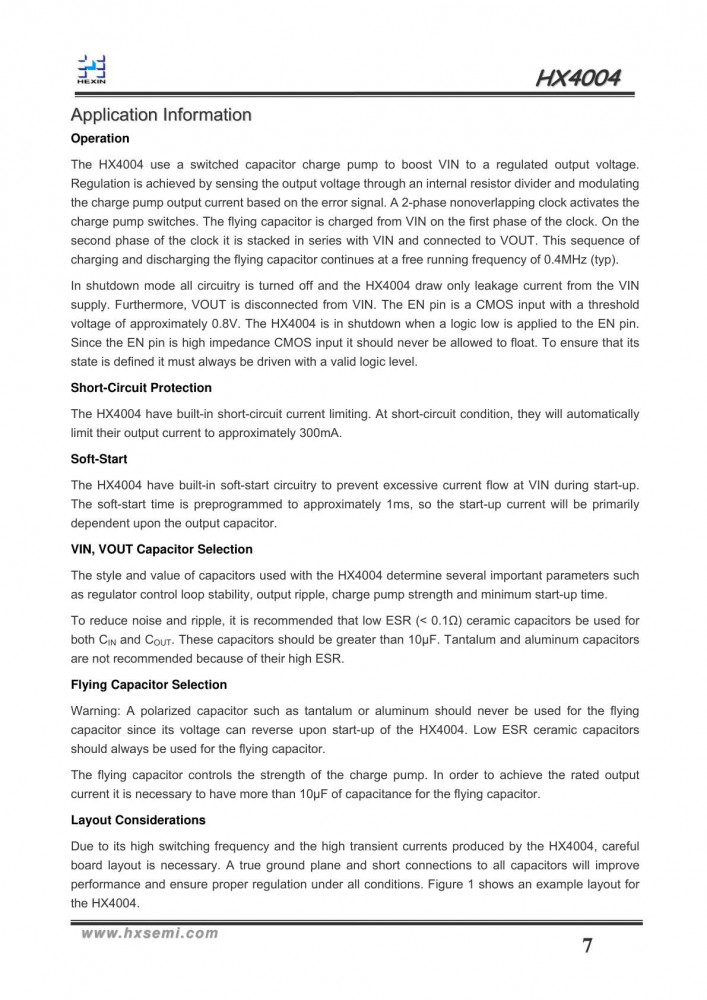 HX4004-MFC datasheet page 7