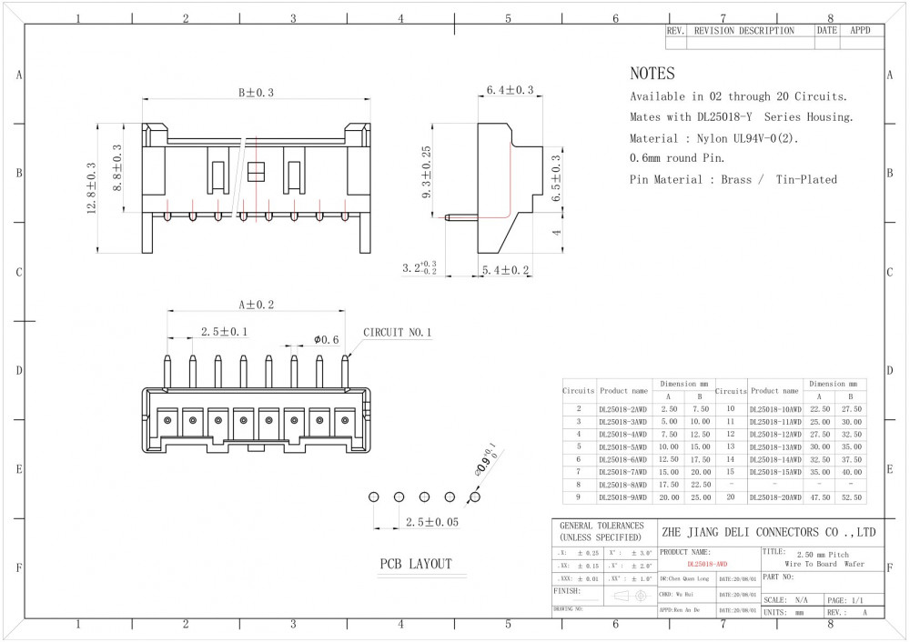 DL25018 technical document page 6